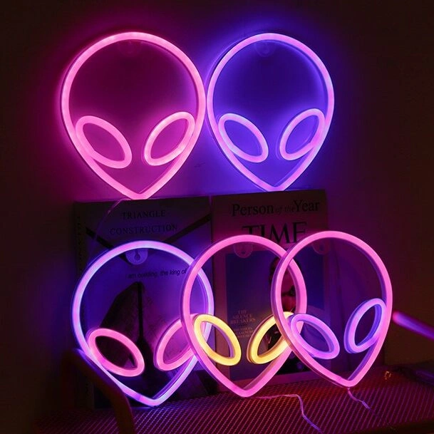 Alien Wall Hanging LED Neon Lights | The Other Aesthetic