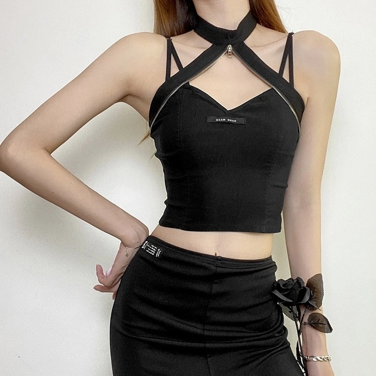 Irregular Cross Camisole Top | The Other Aesthetic