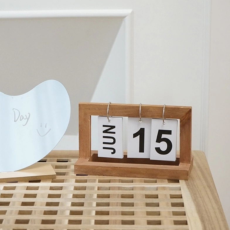 Wooden Flip Desk Calendar | The Other Aesthetic